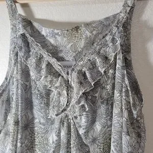 Avenue | Tops | Avenue Ruffles Tank Top Floral Print | Poshmark